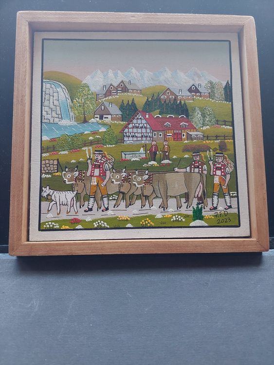 Appenzeller Bauernmalerei Bild Sommer ** 46 | Kaufen auf Ricardo