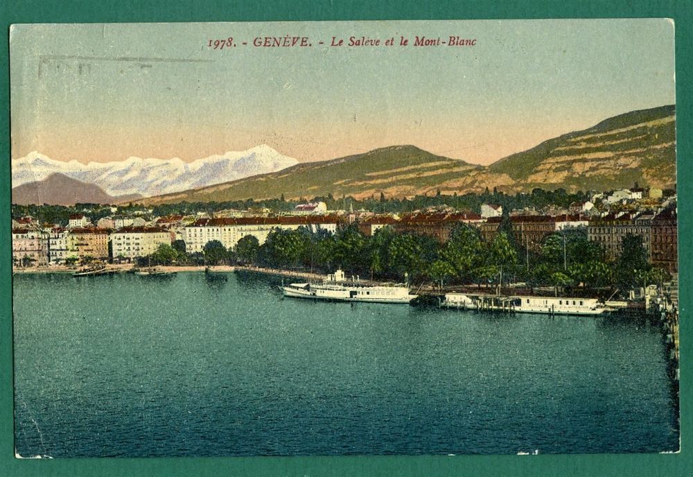 Genève, La Salève et le Mont-Blanc,1926 (Gebraucht) in Sargans für CHF 1 – mit Lieferung auf ...