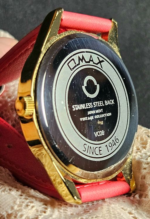 Armbanduhr Omax Japan Movt 5ATM VC08 Uhr Edelstahl vintage (Gebraucht ...