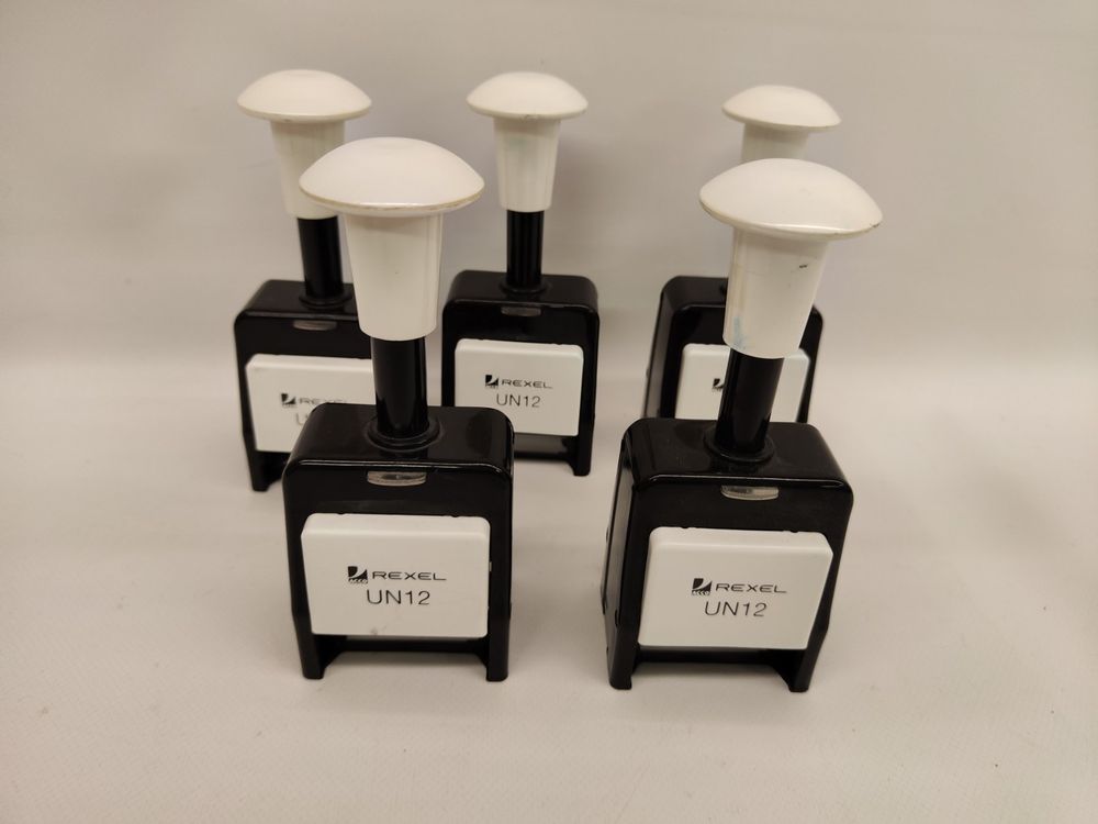 5x Stempel Rexel UN12 Numeroteur Universal 6 Ziffernrädern (Gebraucht ...