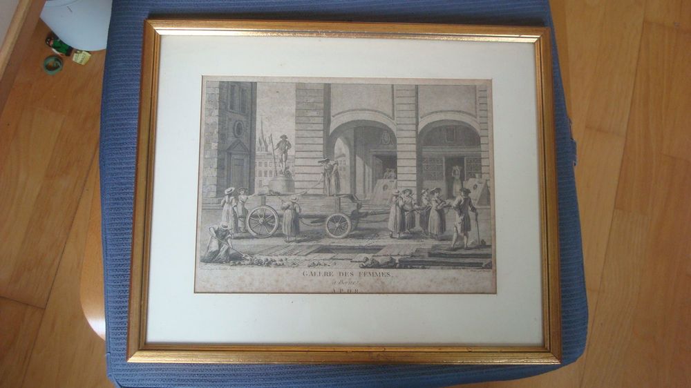 Kupferstich "Galere des Femmes à Berne A.P.D.R. Droyer (Gebraucht) in ...