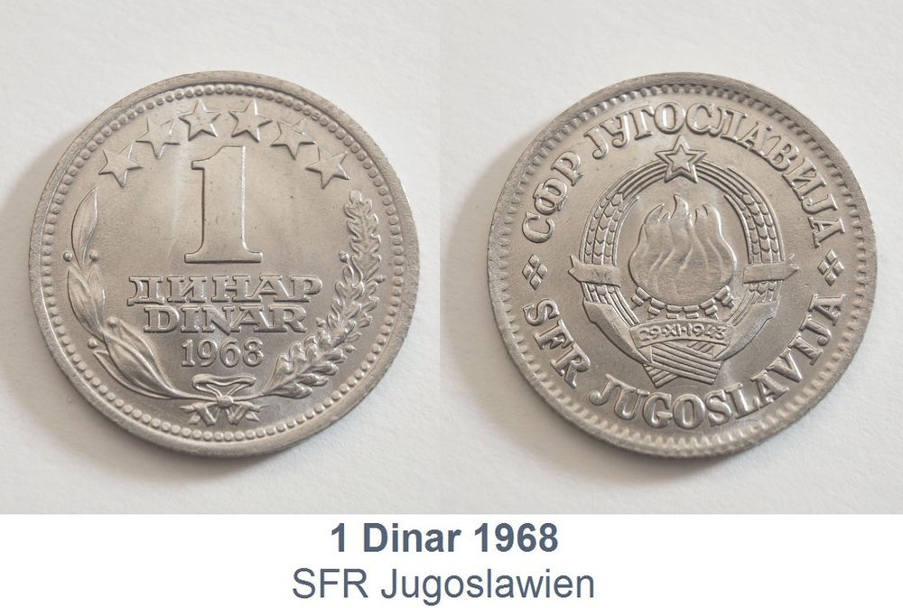 1 Dinar 1968 UNZ (Gebraucht) in Flamatt für CHF 15 – mit Lieferung auf Ricardo kaufen