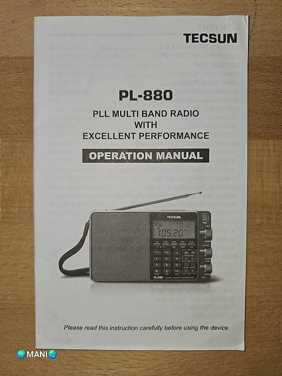 Tecsun PL-880 DSP SSB Weltempfänger von 100 kHz bis 30 MHz (Gebraucht ...