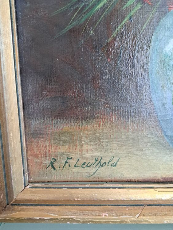 Gemälde Stillleben «Nelken» von Franz Leuthold (1832-1905) (Gebraucht ...