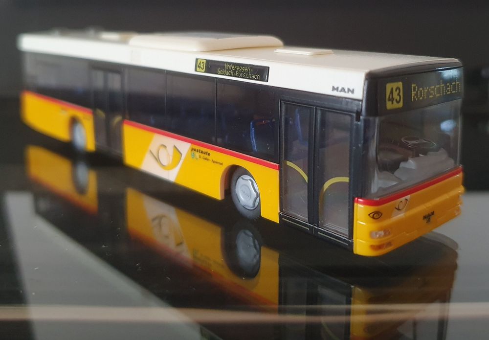 Rietze 65444 PTT PostAuto MAN NL 223/263 "Linie 43" 1:87 (Neu (gemäss ...