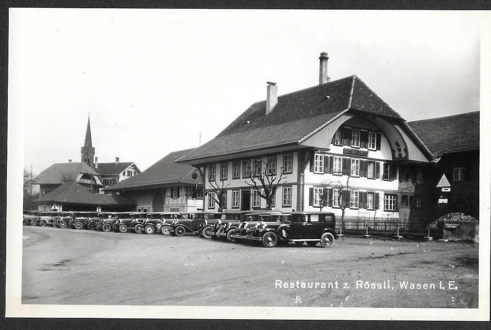 Wasen Restaurant Zum Rössli Mit Alten Autos Kaufen Auf Ricardo