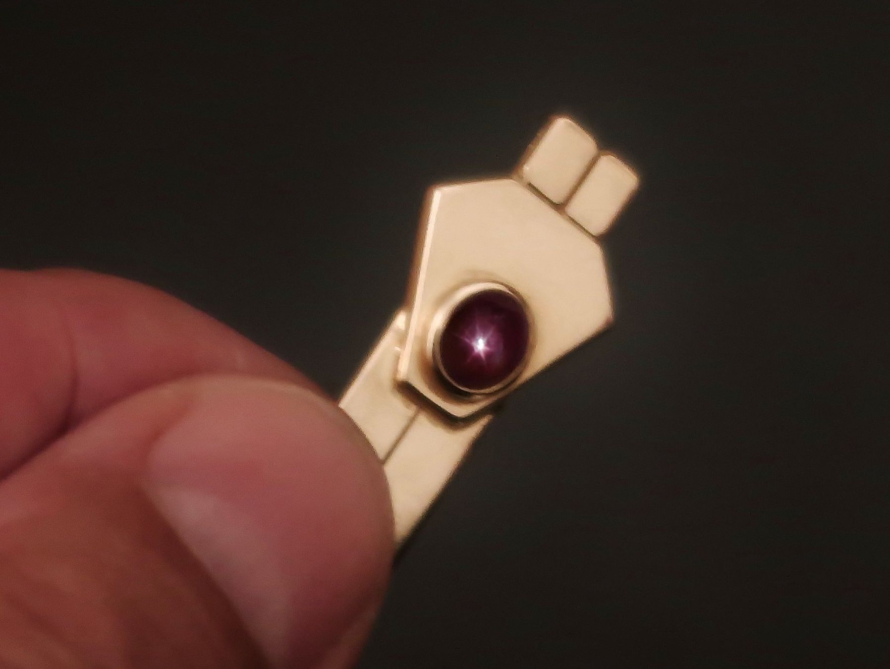 Anhänger 18 Karat 5.4 g mit Sternrubin Sternzeichen Zwilling (Gebraucht ...