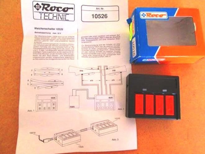 Roco 10526 Wechseltaster mit Rückmeldung, für Weichen + DKW (Neu ...