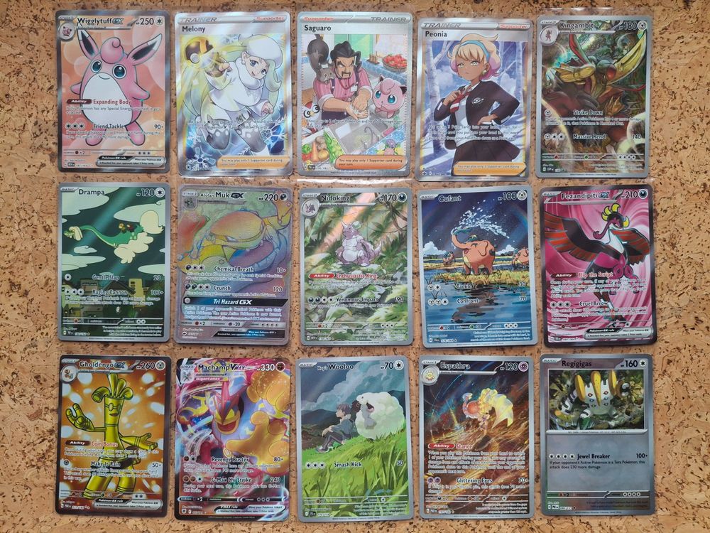 15 rare Pokémon cards Drampa, Muk, Nidoking, Wooloo (Neu (gemäss ...