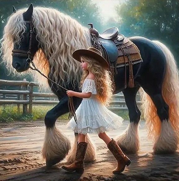 Diamant Painting Girl & Horse M26 (Neu und originalverpackt) in Obergösgen für CHF 19 – mit ...