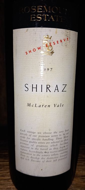 Show reserve shiraz 1997 | Kaufen auf Ricardo