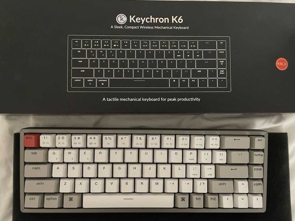 Keychron K6 Wireless Mechanical Keyboard (Brown Switch) (Neu (gemäss ...