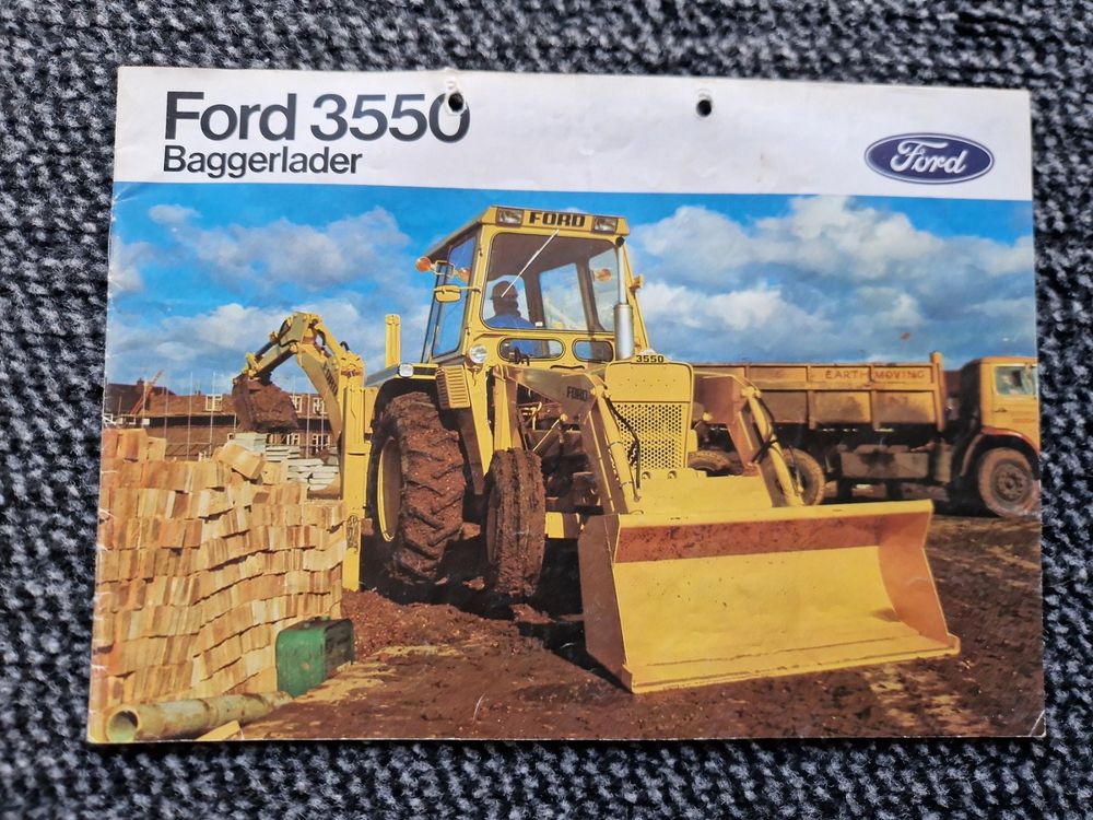 Original Prospekt Traktor Baggerlader Ford 3550 (Gebraucht) in Dürnten ...