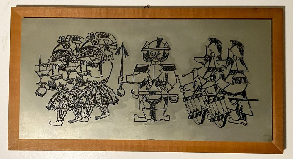 Basler Fasnacht Metallstich auf Holz (Gebraucht) in Basel für CHF 19 – mit Lieferung auf Ricardo ...