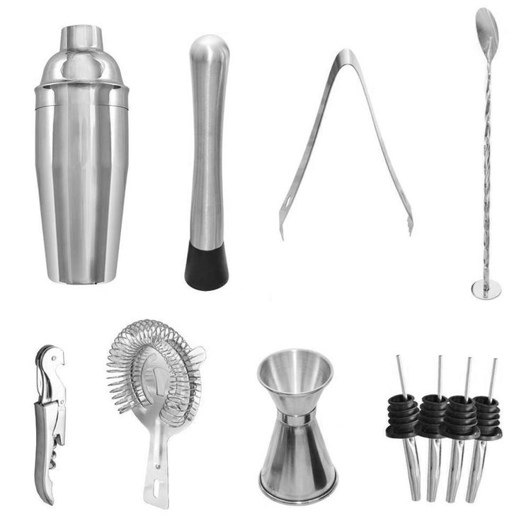 12 Teilig Cocktail Shaker Bar Tool Set (Neu (gemäss Beschreibung)) in ...