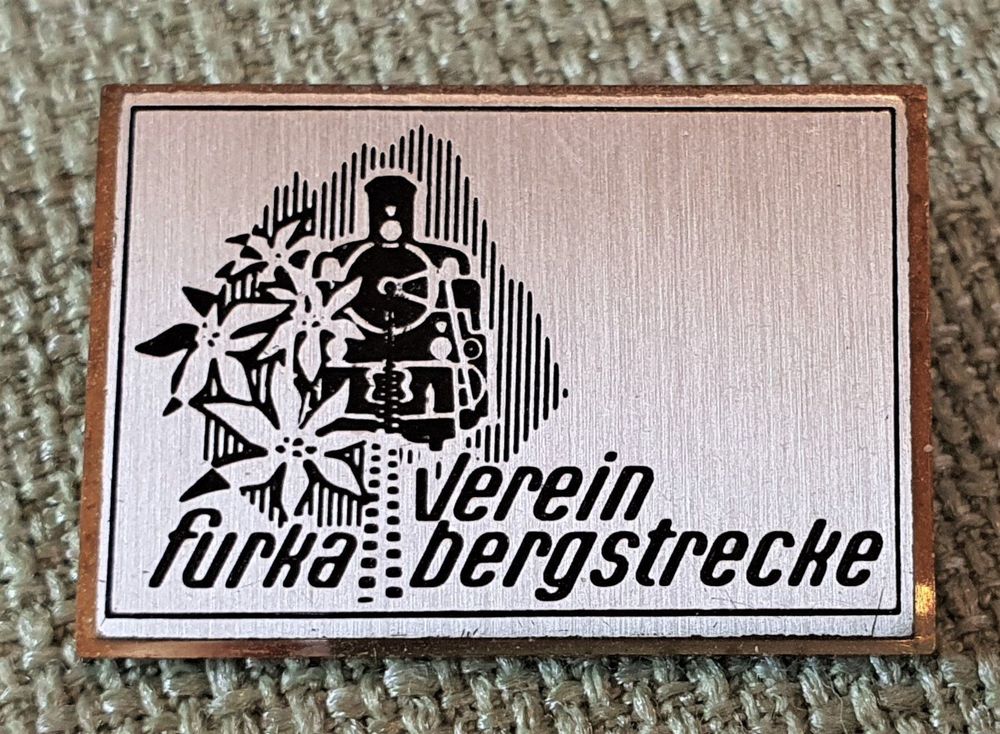 C267 - Brosche Verein Furka bergstrecke Dampfbahn DFB (Gebraucht) in Reinach BL für CHF 3 – mit ...