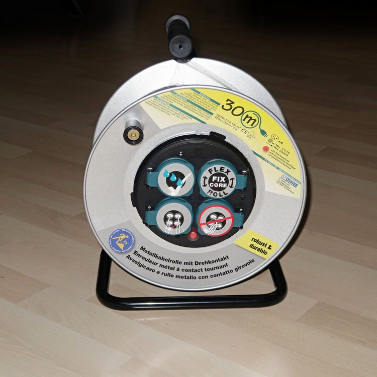 Kabelrolle PowerRoll FixCore 30 m (Neu und originalverpackt) in ...