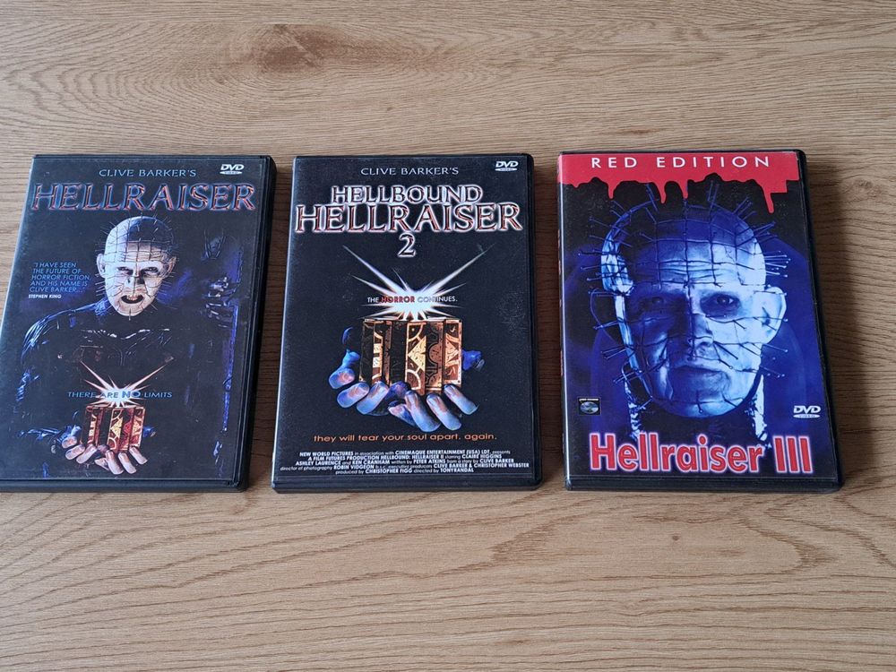 Hellraiser, Set mit 3 Filmen (Gebraucht) in Unterseen für CHF 4.8 – nur ...