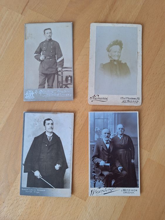 antike Visitenkarten.....CDV, Studiofotos (Gebraucht) in Vilters für CHF 15 – mit Lieferung auf ...