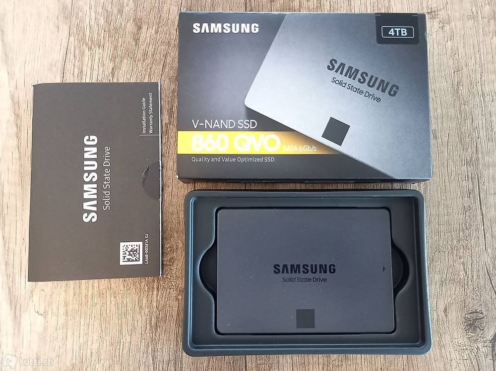 Samsung SSD 860 QVO 4TB Festplatte (Harddrive 4000GB) | Kaufen auf Ricardo
