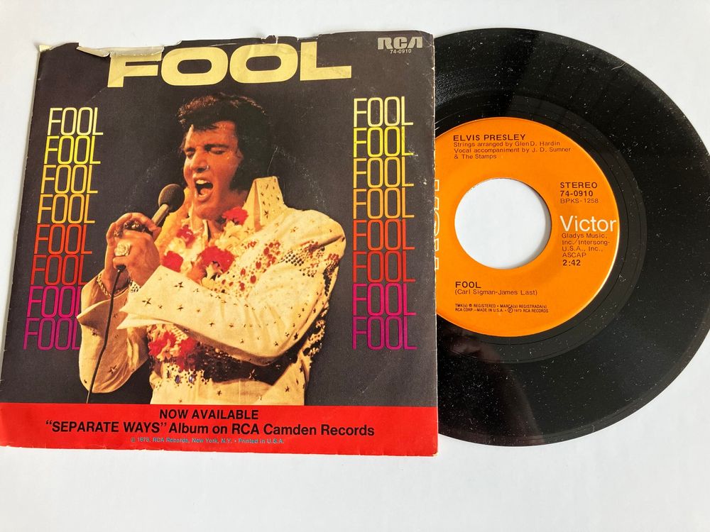Elvis Presley Single / Fool - USA | Kaufen auf Ricardo