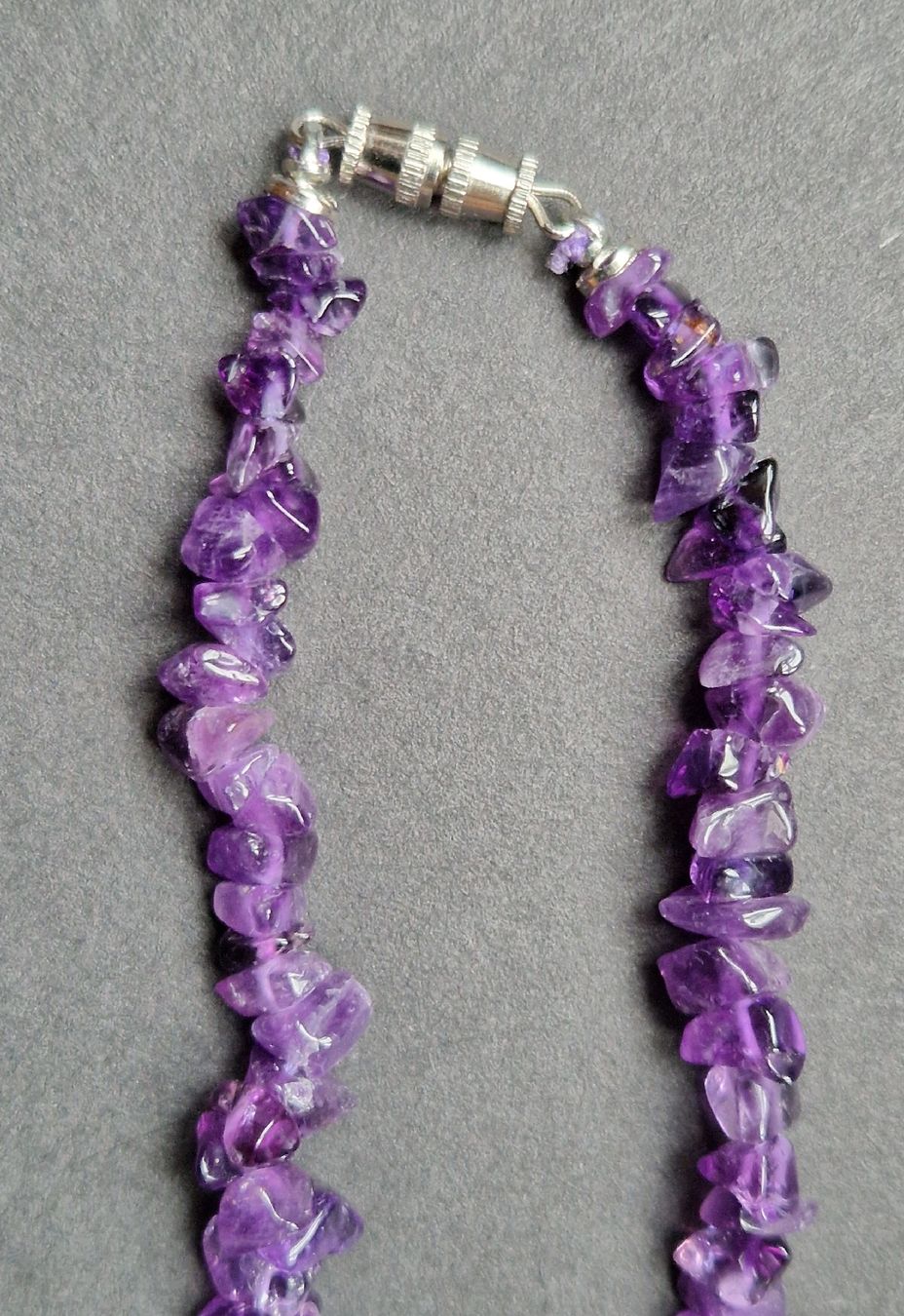 Amethyst Splitterkette Edelstein Collier 50cm Lila Twint! (Gebraucht ...