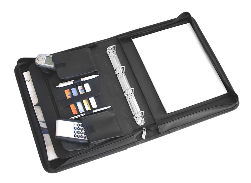 WEDO Orga-Mappe, Kunstleder, mit Tragegriff und DIN A4-Schr (Neu ...