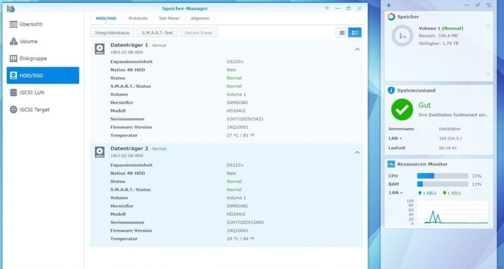 NAS Synology DS 210+ | Kaufen auf Ricardo
