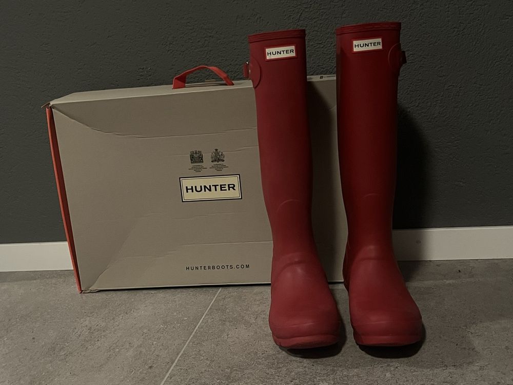 Bottes de pluie HUNTER rouge 40-41 (Gebraucht) in Boudry für CHF 79 ...