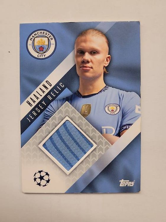 Topps Match Attax Jersey Relic Card 24/25 Erling Haaland (Gebraucht) in ...