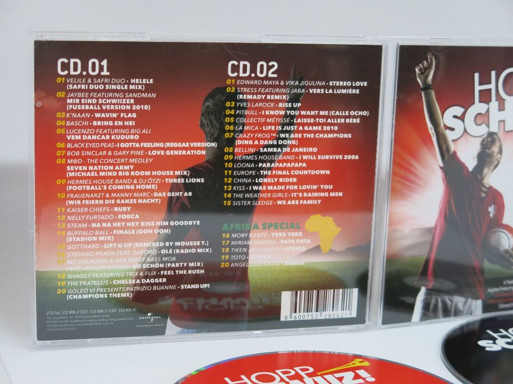 Fussball 2 CD Hopp Schwiiz! 2010 feat Baschi Bring En Hei (Gebraucht) in Ernetschwil für CHF 1.4 ...
