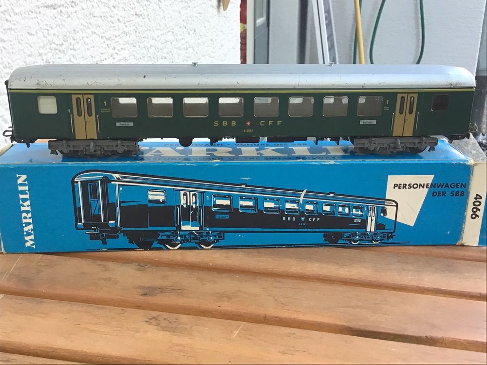 Marklin H0 4066 SBB Personenwagen grün, beleuchtet (Gebraucht) in Männedorf für CHF 14.5 – mit ...