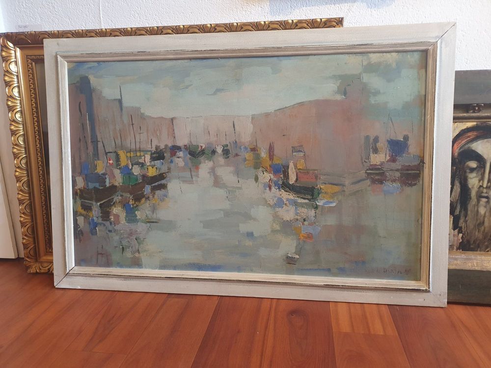 Grosses Gemälde unleserlich signiert | Kaufen auf Ricardo