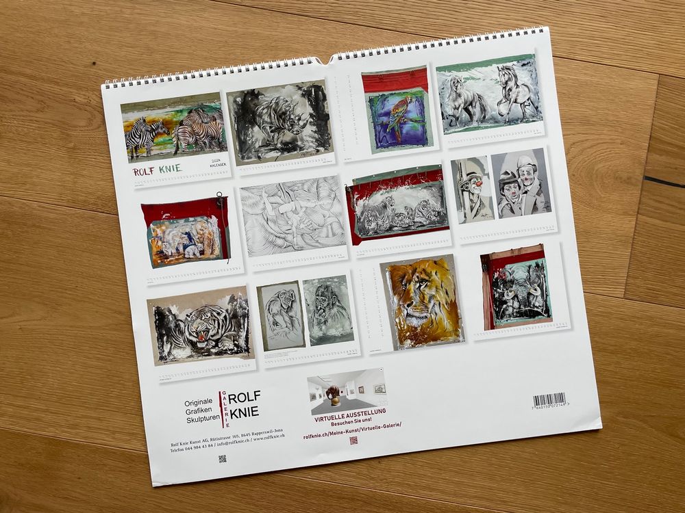 Rolf Knie Kalender 2024 - Monatskalender - Kunst (Gebraucht) in Seon für CHF 7.7 – mit Lieferung ...