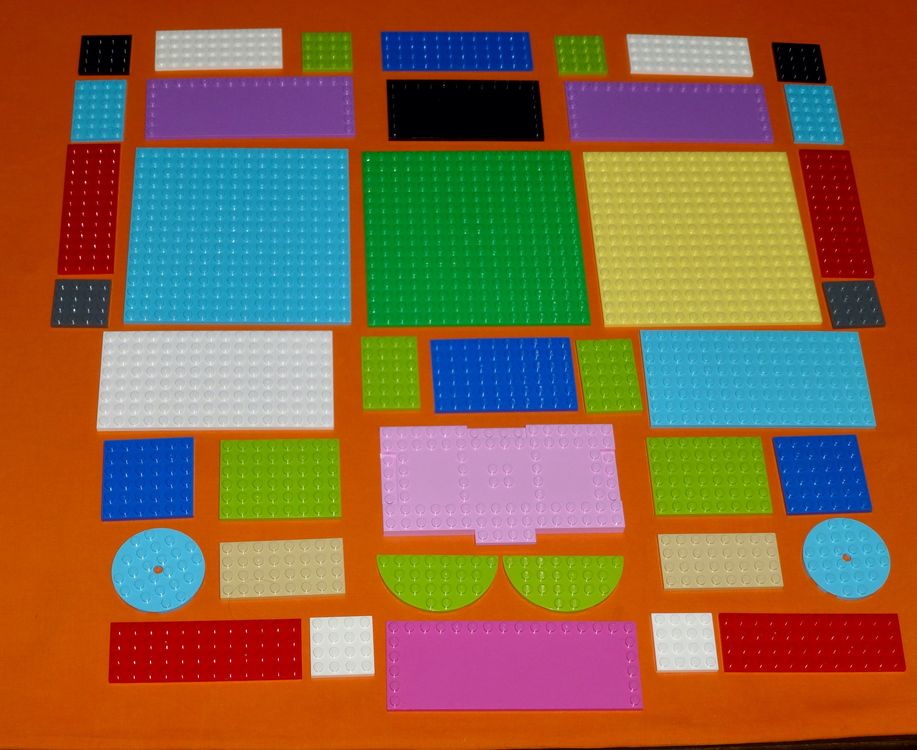 Lego / 40 Platten/Plättchen (versch. Grössen, Farben Formen) | Kaufen auf Ricardo