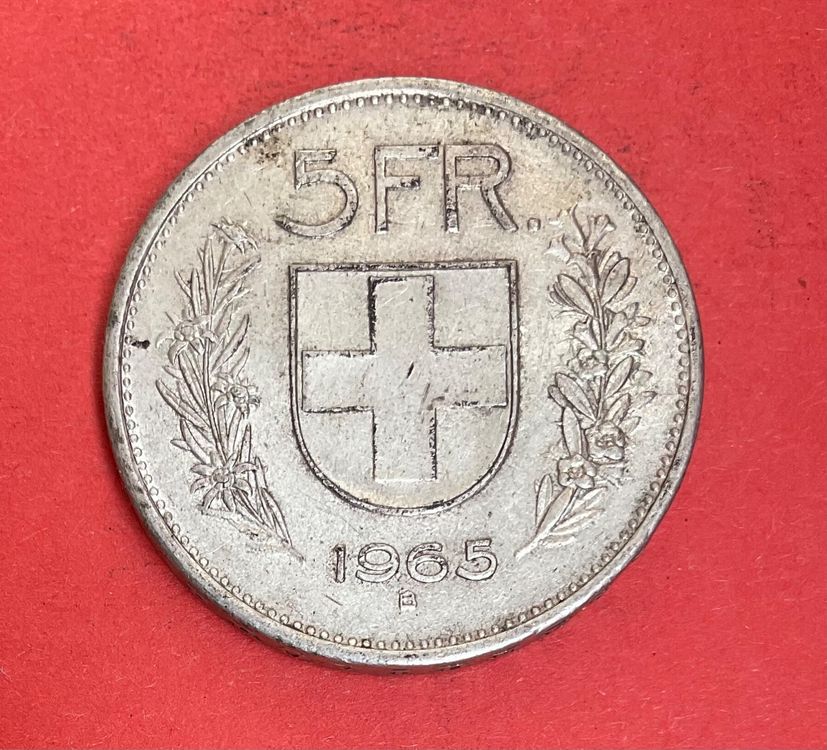 5 Franken Silber 1965 ss (Gebraucht) in Nunningen für CHF 8 – mit Lieferung auf Ricardo kaufen