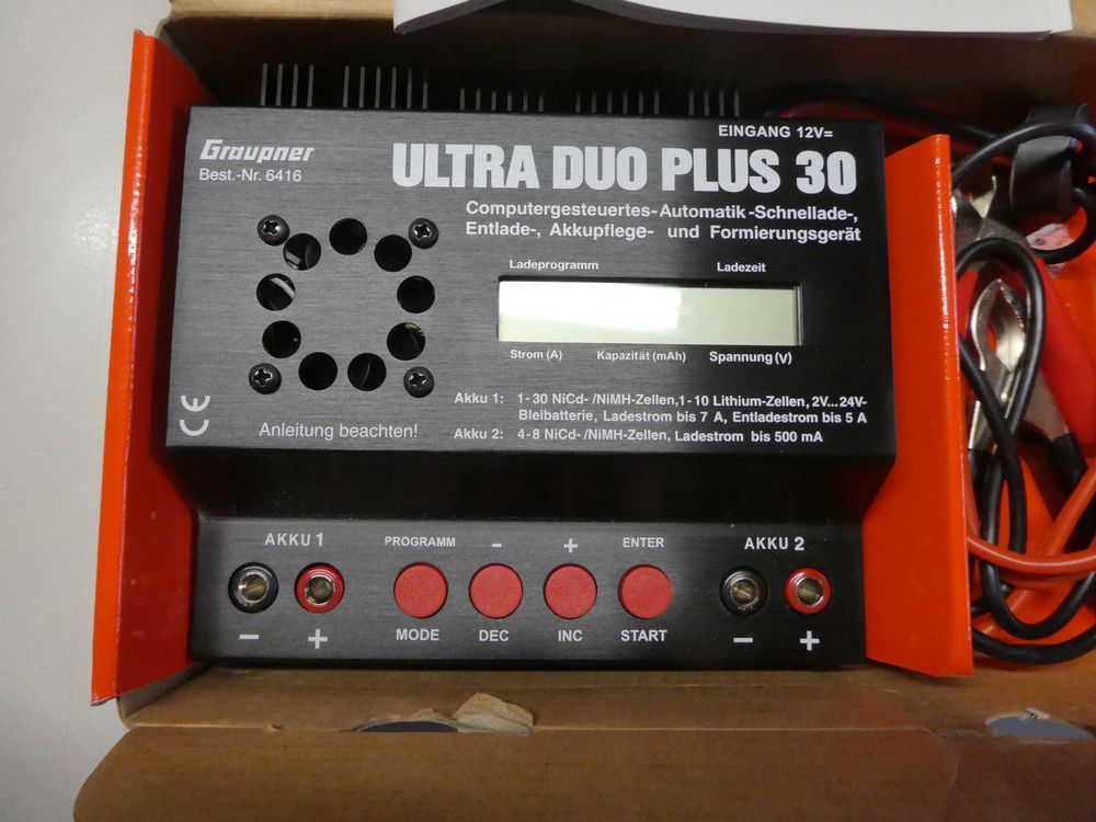 Chargeur Ultra Duo plus 30 Graupner (Neu und originalverpackt) in ...