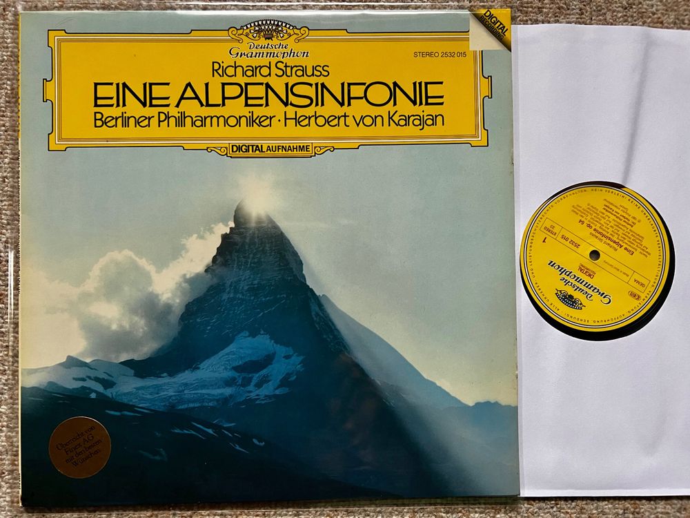 Strauss Karajan – Eine Alpensinfonie - Berliner Philh. LP 🛀 (Gebraucht) in Unterseen für CHF 12. ...