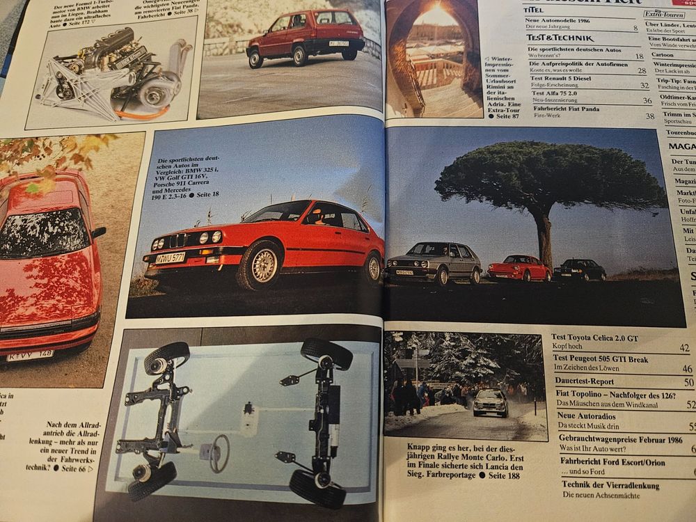 AMS 3/86 Fiat Panda Alfa 75 Toyota Celica Peugeot 505 Fam xx | Kaufen ...