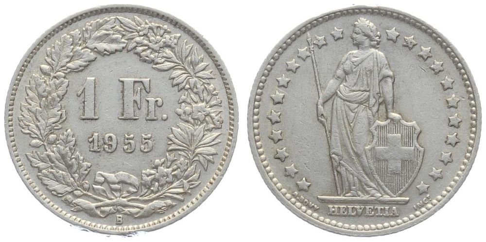 1 Franken ------------------- 1955 (Gebraucht) in Sursee für CHF 16 – mit Lieferung auf Ricardo ...