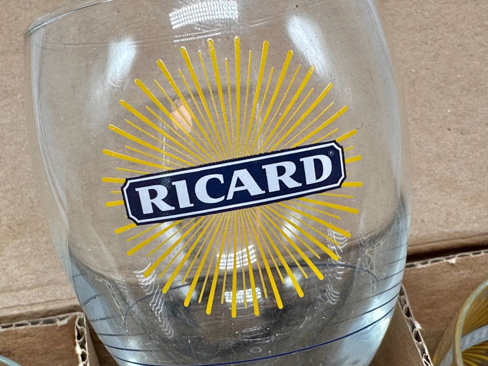Lot de 6 verres ballon RICARD vintage articles publicitaires | Kaufen ...