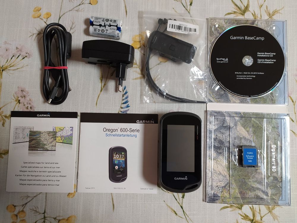 Garmin Oregon 600 + Topo Schweiz 50K ORIGINAL Top Zustand !! (Gebraucht ...