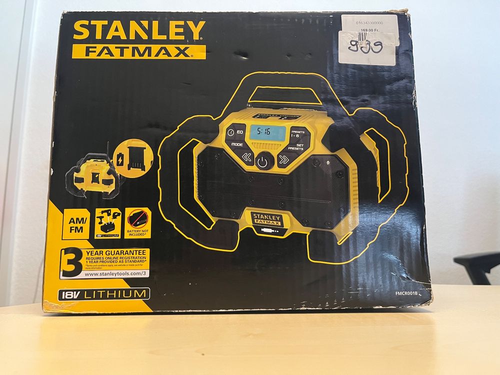 Stanley Fatmax Baustellenradio - Top Zustand, super Sound! (Gebraucht ...