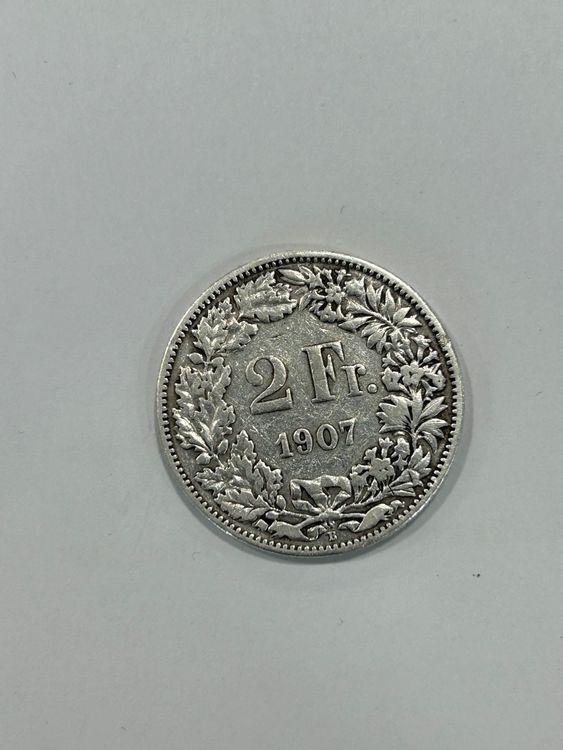 Alte silber 2 Franken 1907 | Kaufen auf Ricardo