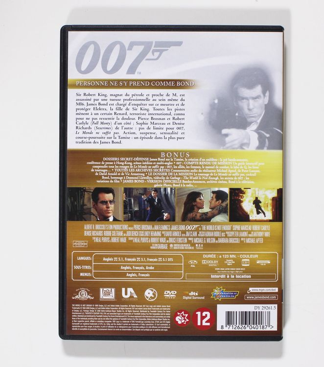 DVD JAMES BOND 007 LE MONDE NE SUFFIT PAS 2Disc édition (Gebraucht) in Brüttisellen für CHF 1 ...