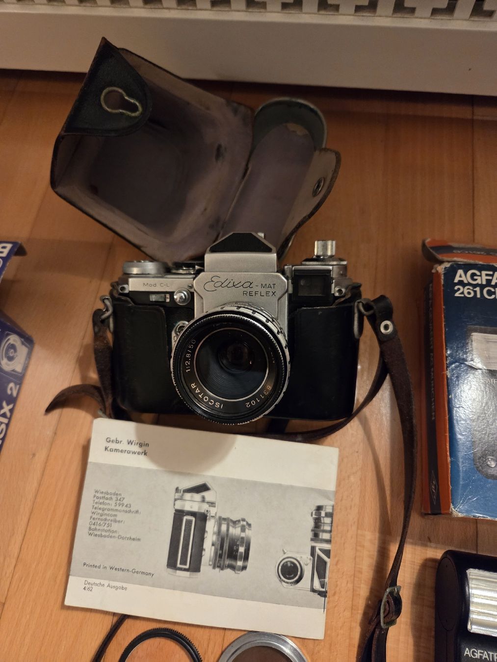 Fotokamera Edixa-mat Reflex Model C - L mit viel Zubehör (Gebraucht) in ...