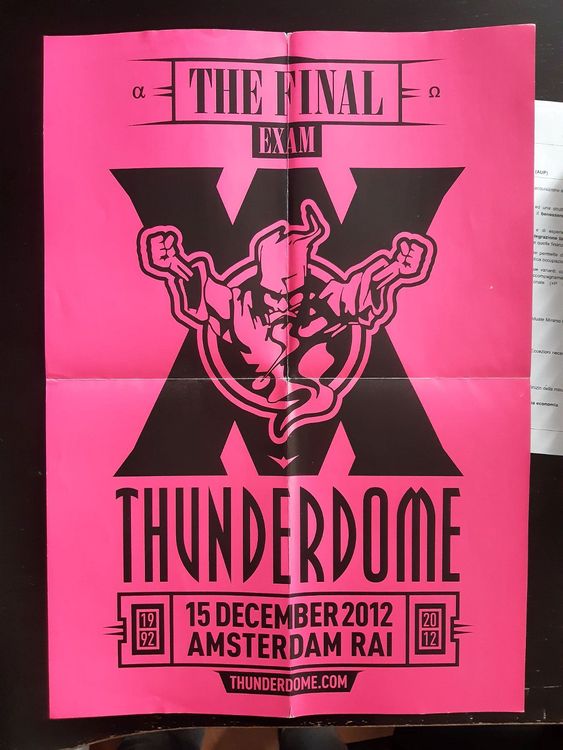 Thunderdome - The Final Exam POSTER (Gebraucht) in Genestrerio für CHF ...