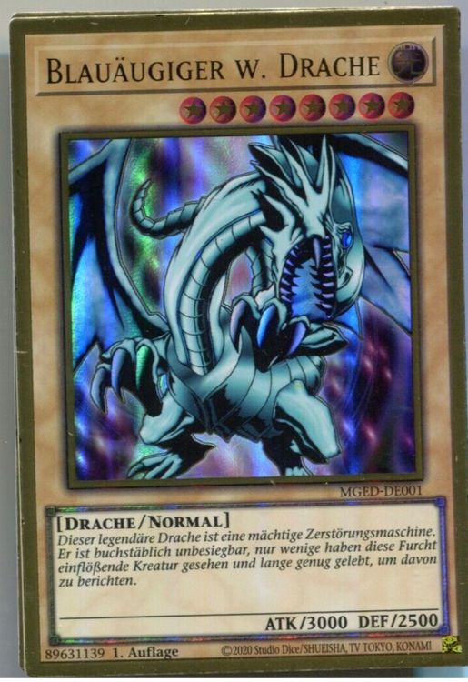 YuGiOh Gold Blauäugiger weisser Drache | Kaufen auf Ricardo