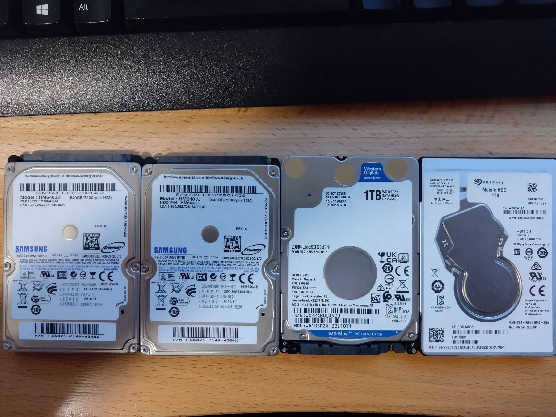 2.5 Zoll SATA HDDs 4 Stk 640GB-1TB (Gebraucht) in Zofingen für CHF 31 ...
