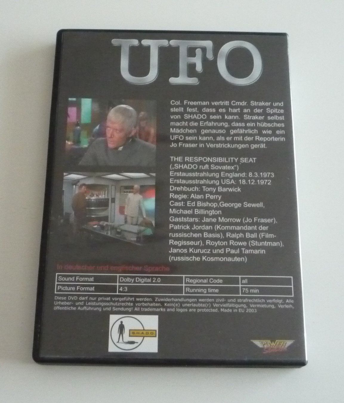 UFO – Episode 10 „Shado ruft Sovatex“ (DVD) (Gebraucht) in Aarau für ...